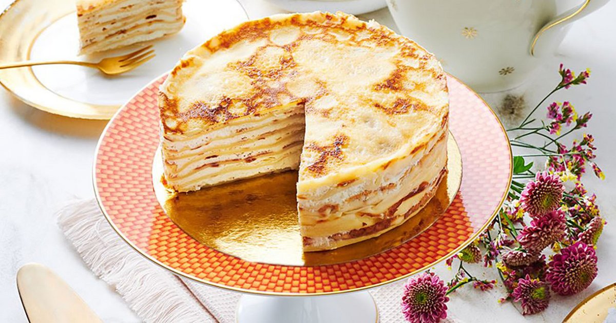 Mochi crêpes cake | Recipe | Kikkoman