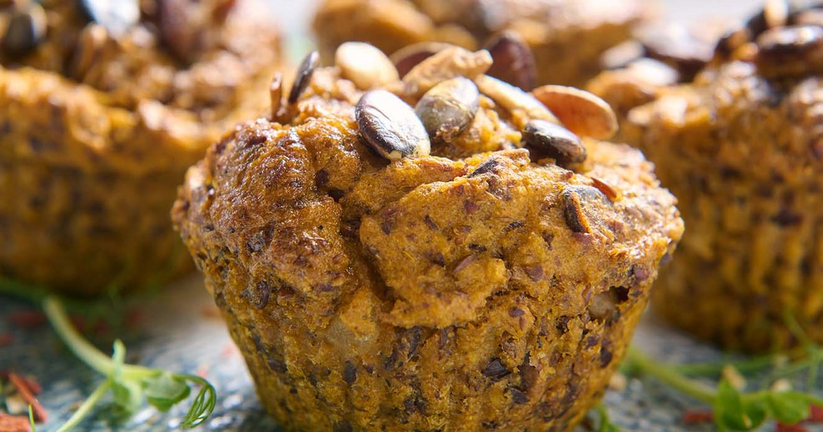 Sweet potato muffins with spinach & olives | Kikkoman