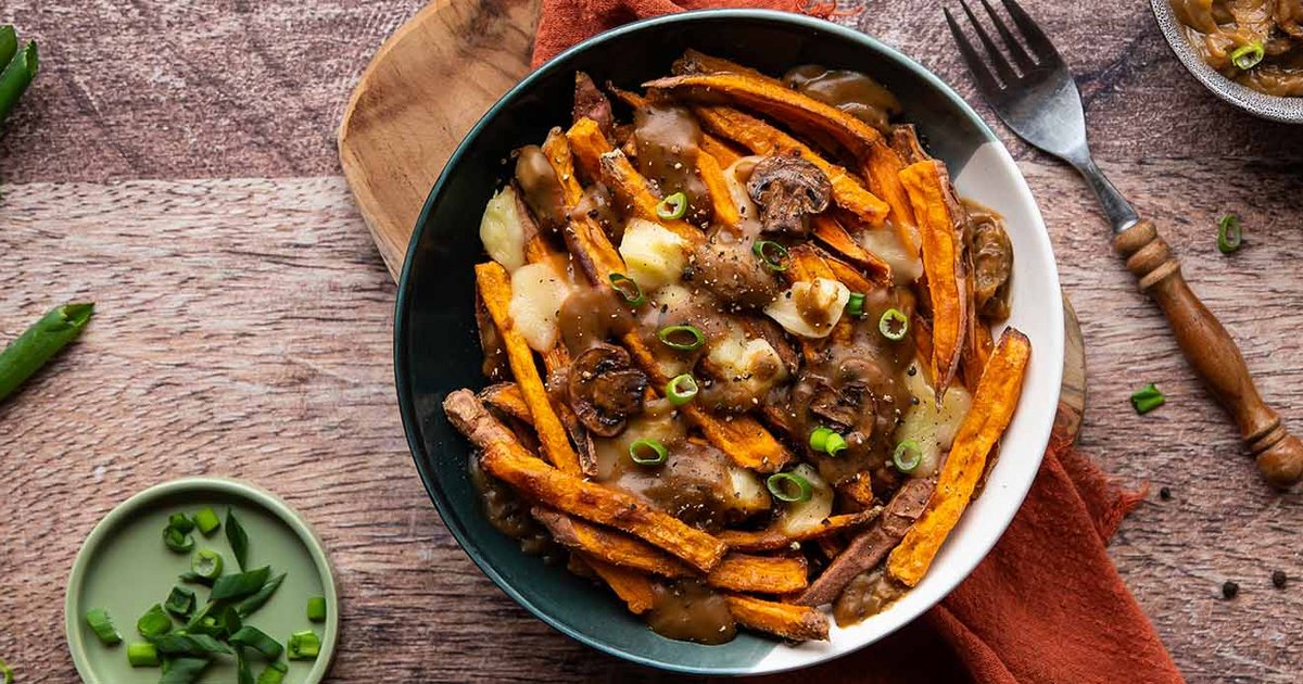 Sweet potato poutine | Kikkoman
