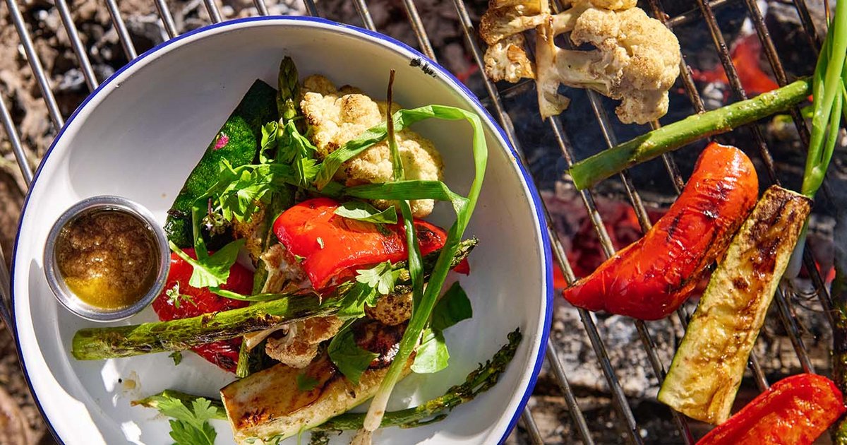 Summer veg from the fire with bagna cauda | Recipe | Kikkoman