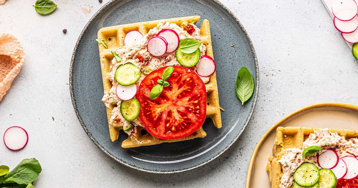 Gluten-free buckwheat tomato & cheese waffles | Recipe | Kikkoman