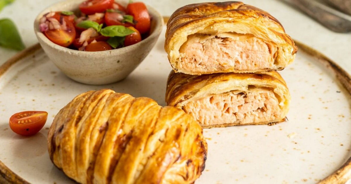 Fish wellington with cherry tomato salad | Recipe | Kikkoman