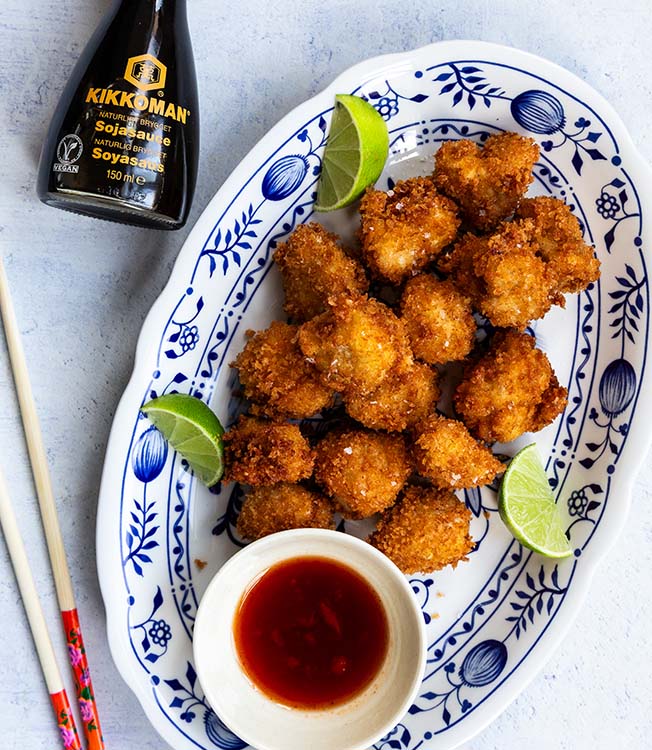 Chicken Nuggets with Panko and Chili-Soy Dip | Recipe | Kikkoman
