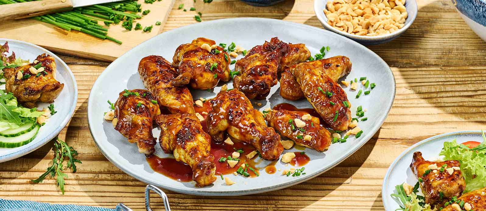 Sticky chicken wings with honey-lime glaze | Recipe | Kikkoman