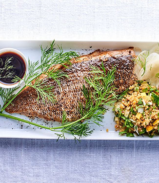 Bream fillets with ponzu sauce | Recipe | Kikkoman