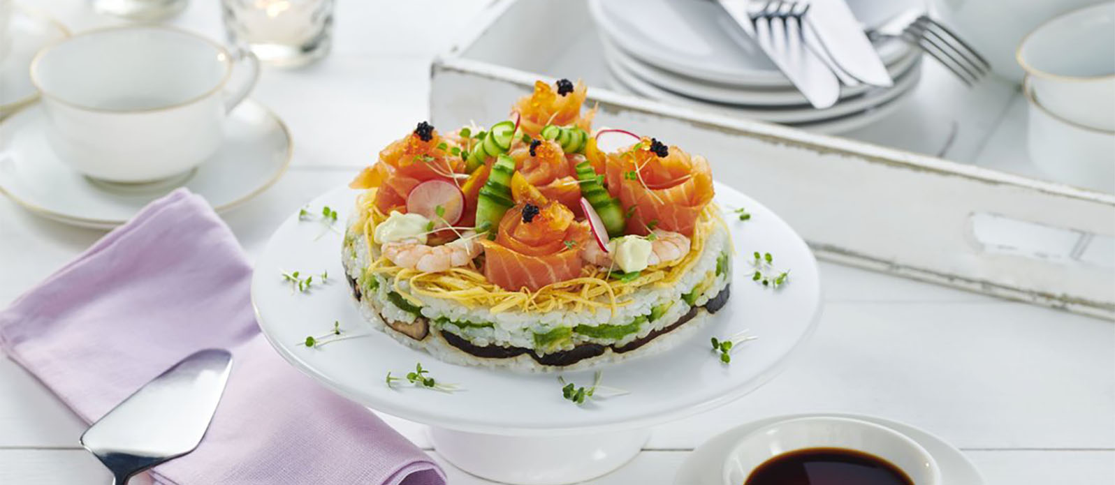 Sushi cake | Recipe | Kikkoman